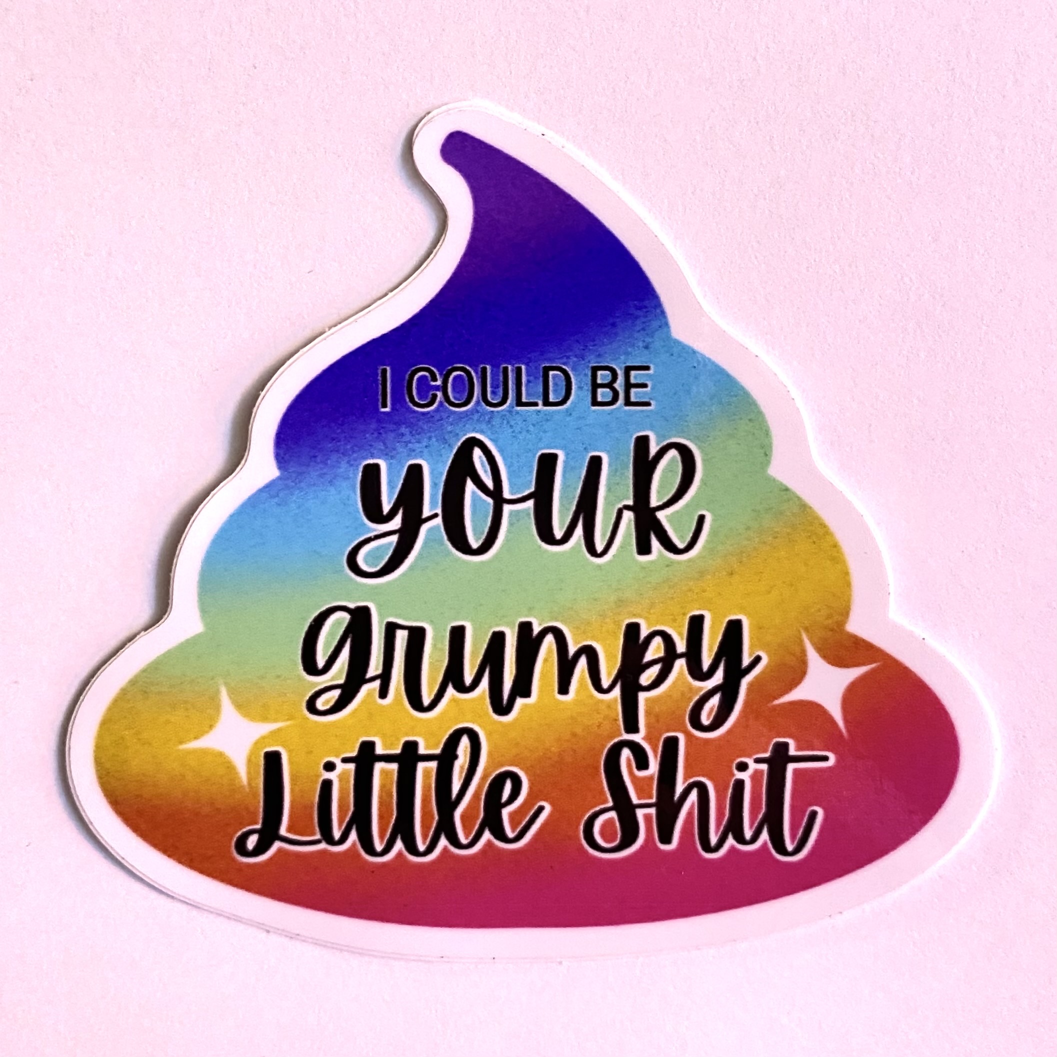 Whisper into the Night - Grumpy Sticker - Jay Leigh